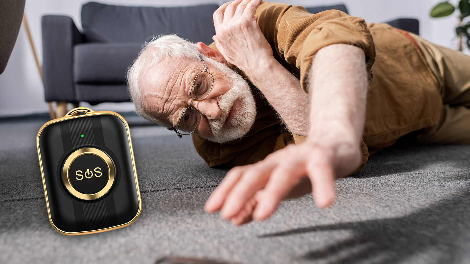 GPS Alarmknoppen met SOS functie en Valdetectie